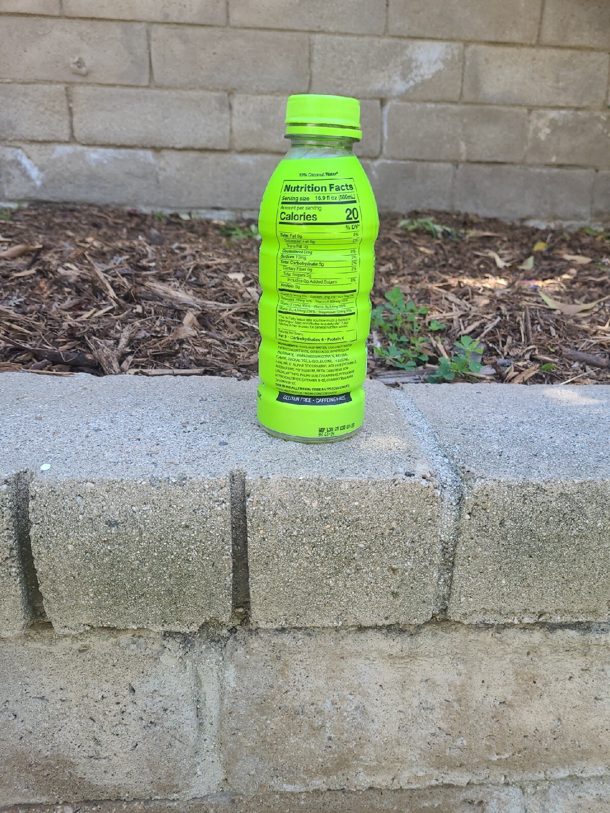 PRIME Hydration Drink - Lemon Lime Flavor 16.9 FL OZ 500mL (EMPTY ...