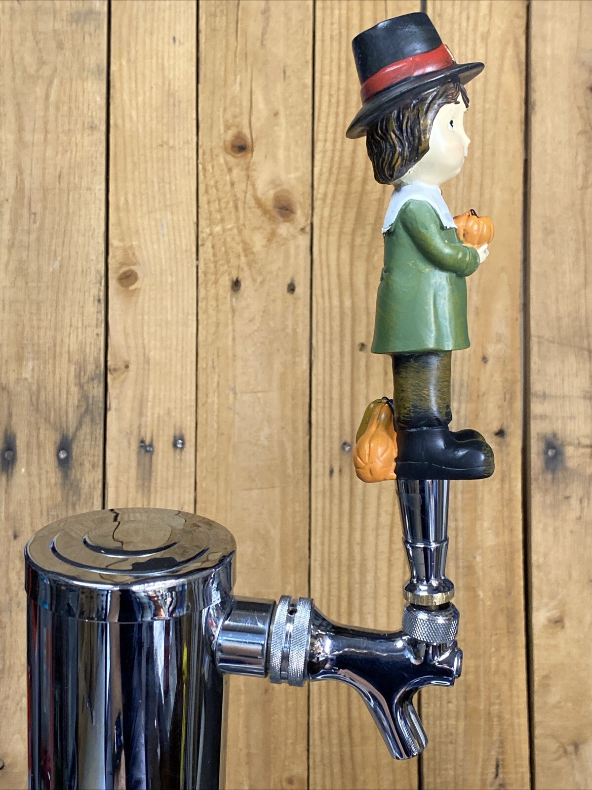 Pilgrim Beer Tap Handle Thanksgiving Holiday Keg Kegerator Pumpkin Run ...