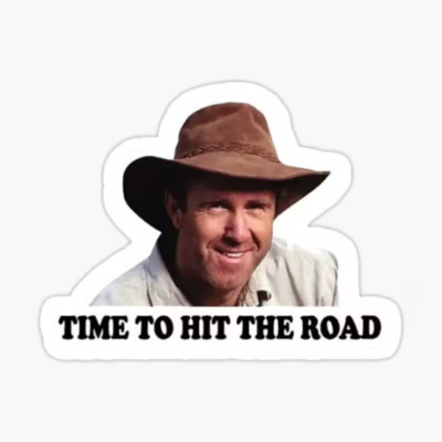 Time to hit the road Sticker Decal 4x4 Aussie Mowing Car, funny, 4x4 ...