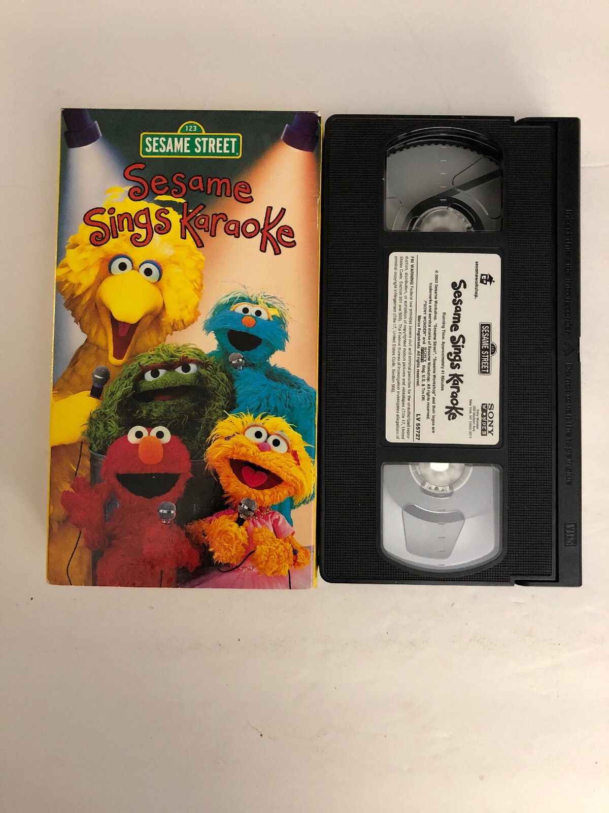Sesame Street SESAME SINGS KARAOKE VHS VIDEO-#LV-55727-RARE VINTAGE ...