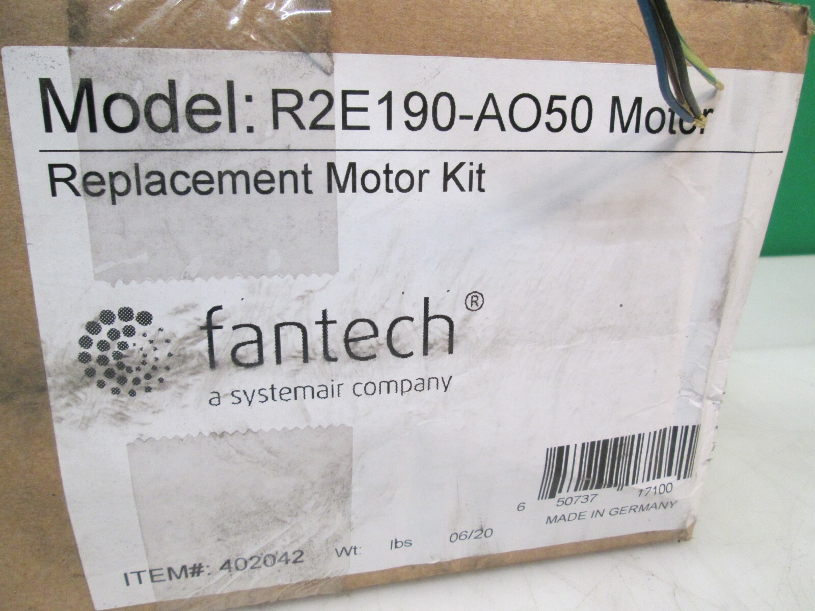 Fantech R2E190-AO50 Replacement Motor Kit 402042 Free Shipping | eBay