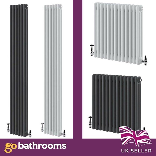 Traditional 3 Column Radiator Cast Iron Style Vertical Heating ...