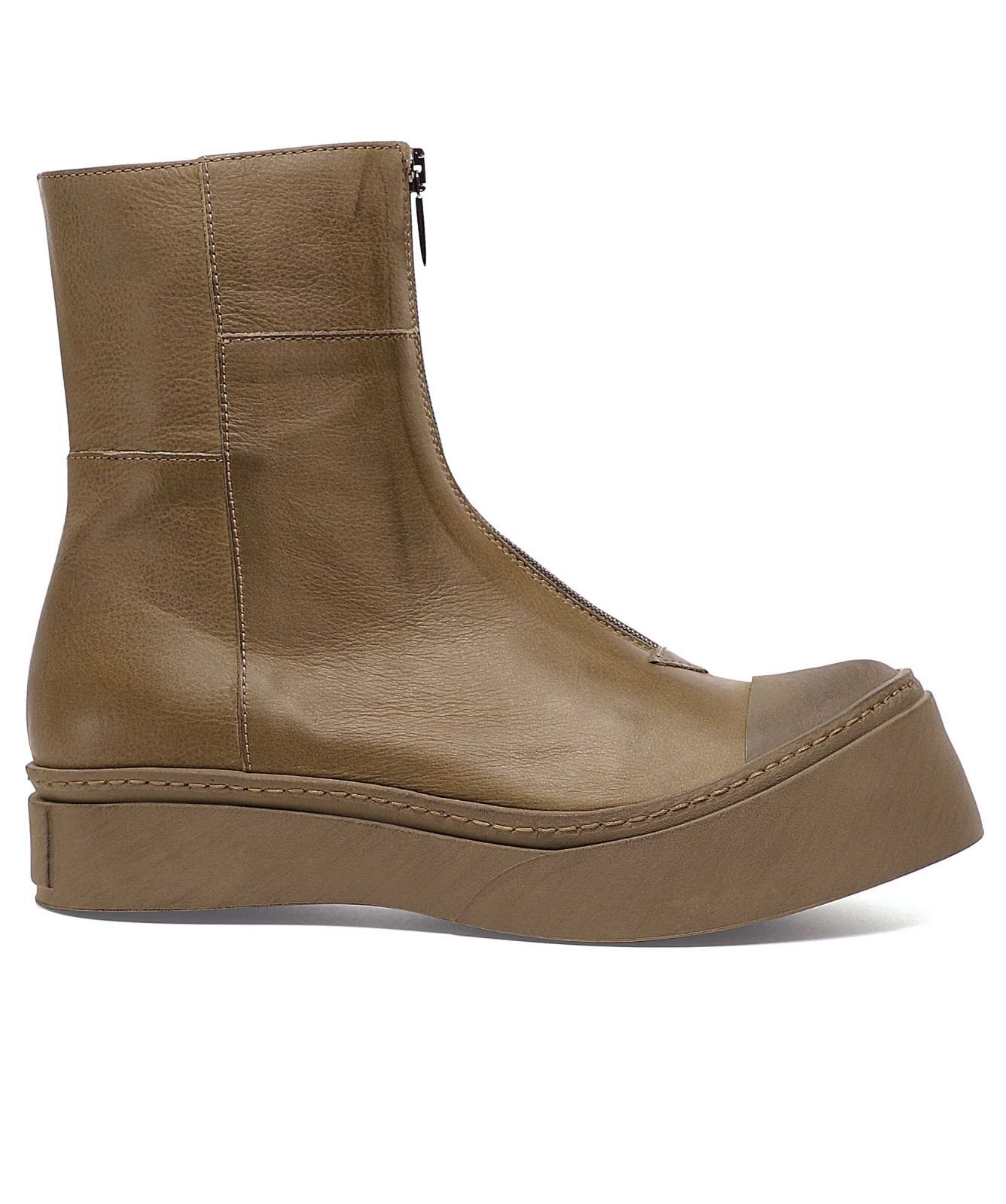 LOFINA LEATHER MOLDED SOLE ZIP BOOTS IN BEIGE SIZE UK 5 / EU 38 *RRP £ ...