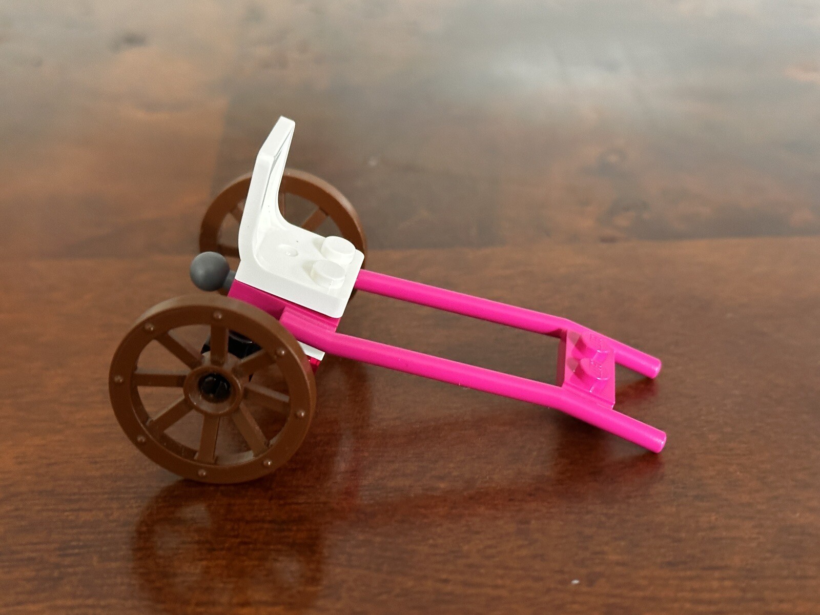 LEGO 1x MINIFIG Minifigure Horse Cart Pink Hitching Seat Wagon Friends ...