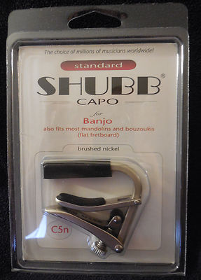 Shubb C5N capo Standard Brushed Nickel Banjo/Mandolin Capo new In ...