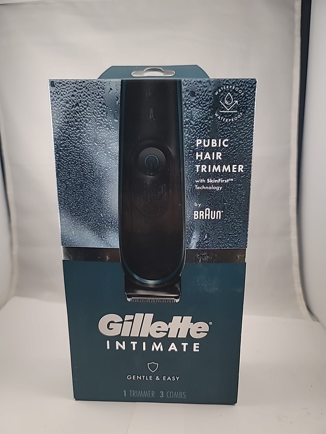 Gillette Intimate Men's Pubic Hair Trimmer Waterproof Body Groomer ...