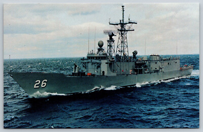 Postcard USS Gallery FFG-26 Guided Missile Fast Frigate US Navy Ship ...