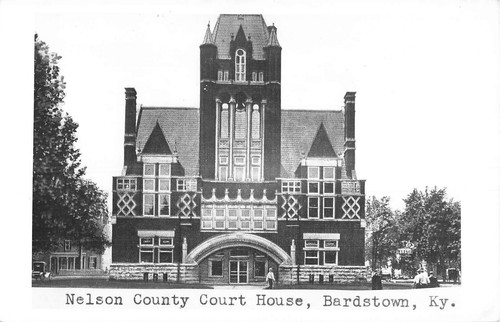 RPPC Nelson County Courthouse Bardstown Kentucky Real Photo Postcard | eBay