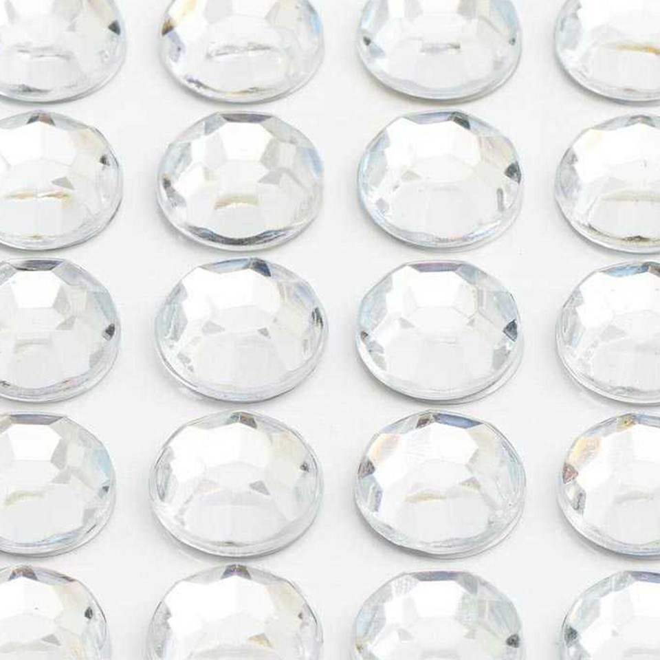 2-10mm DIAMANTE GEM SHEETS Self Adhesive Rhinestone Flat Back Crystals ...