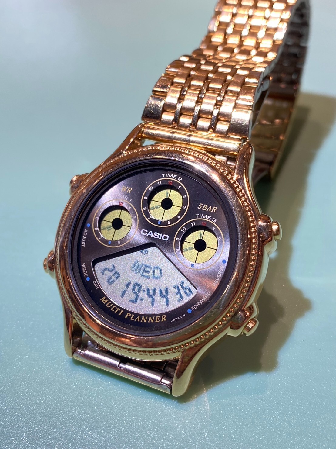 CASIO MULTI PLANNER DIGITAL QUARTZ BGP-250 JAPAN MEN FULL WORKING ...