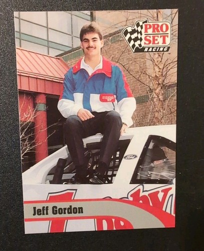 1992 Pro Set NASCAR Racing #128 ~ Jeff Gordon ~ Rookie Card RC Baby ...