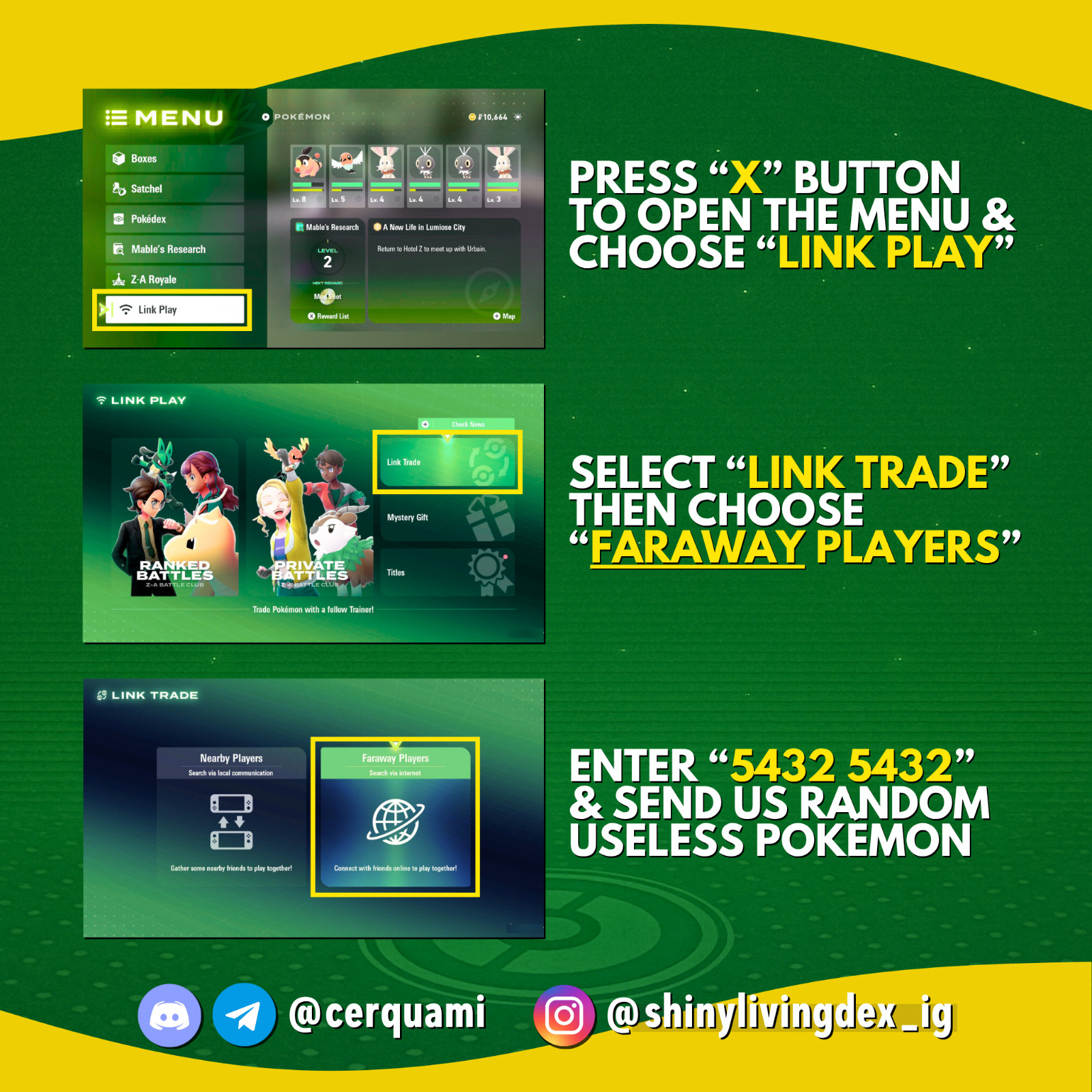 Milotic Shiny or Non 6 IV Pokémon Legends Z-A