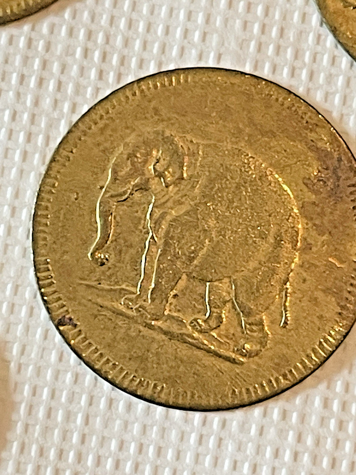 Lot 47 Antique Spiel Marke Metal Game Coins,Tokens, Play Money With ...