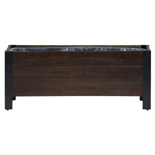 Urban Garden Low-Profile Planter, FSC Recycled Wood, Rectangular, 37IN ...