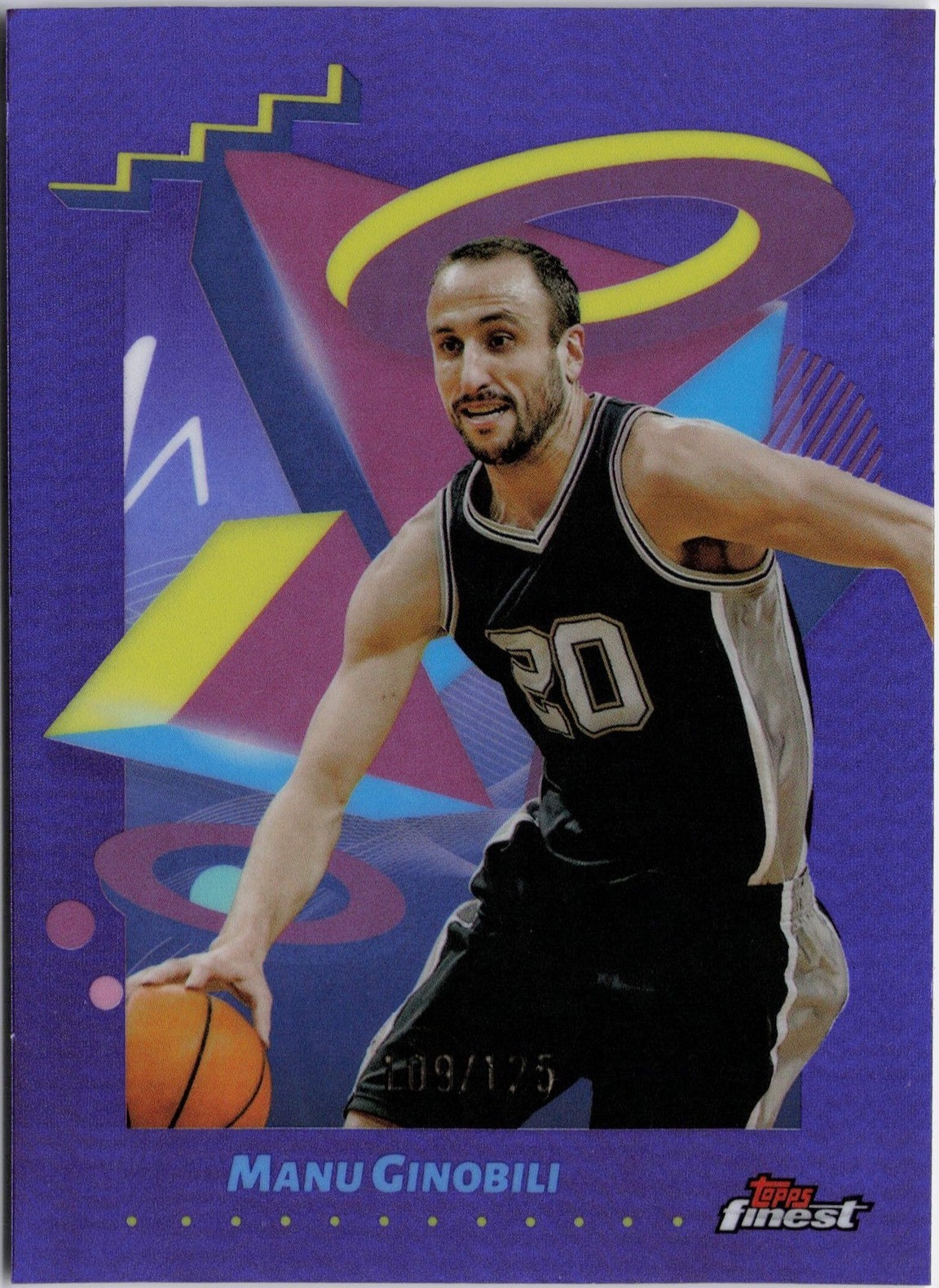 2024-25 Topps Finest - Rare Manu Ginobili, Manu Ginobili #288 Purple ...
