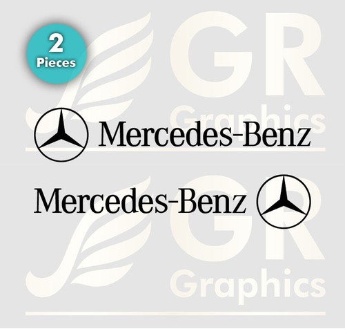 2X Mercedes-Benz Logo Decal Sticker 11" Sport Racing Stripes Emblem | eBay