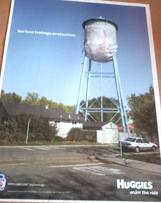 2010 print ad page - Huggies baby diapers water tower diaper ...