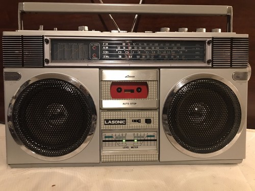 LASONIC TRC-918 BOOMBOX RADIO RECORDER GETTHO BLASTER CASSETTE PLAYER ...