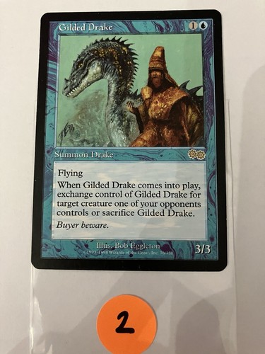 MTG Magic: The Gathering Urza's Saga Gilded Drake | eBay