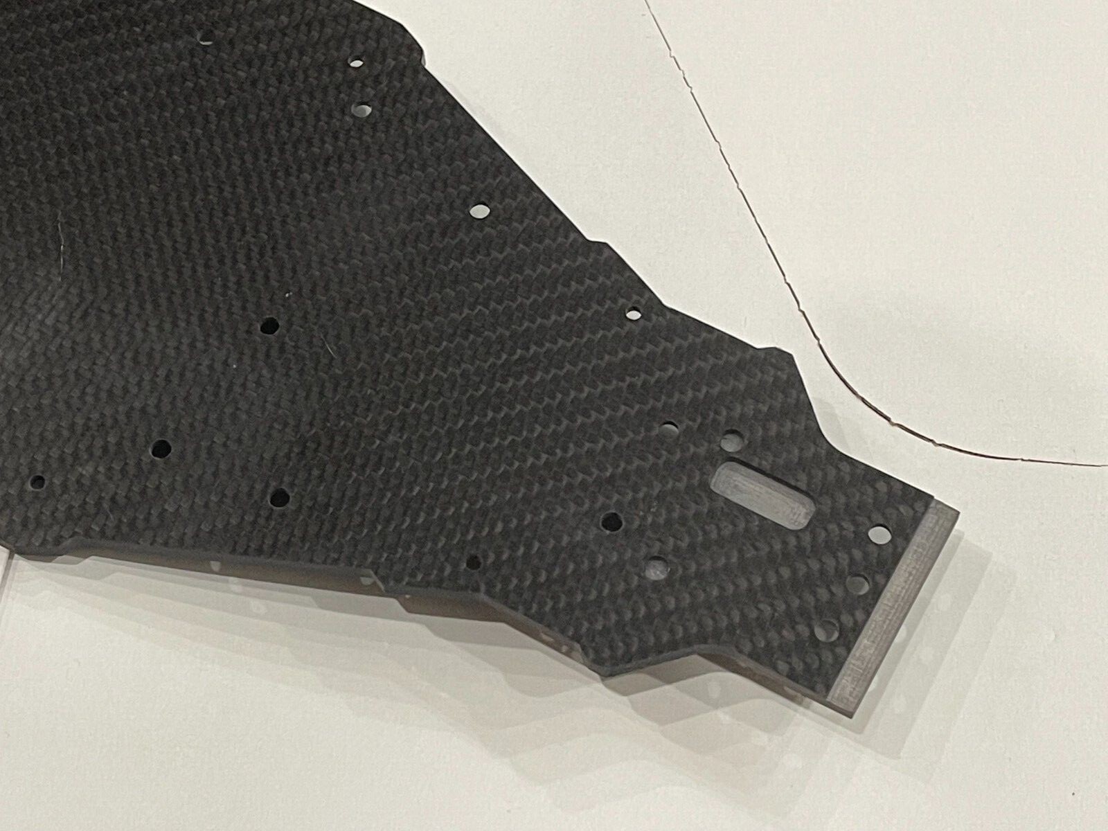 Carbon Fiber Chassis with 7075 Aluminum Front Bulkhead for 1/8 Traxxas ...