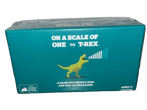 Exploding Kittens On a Scale of One to T-Rex Party Card Game (Sealed ...