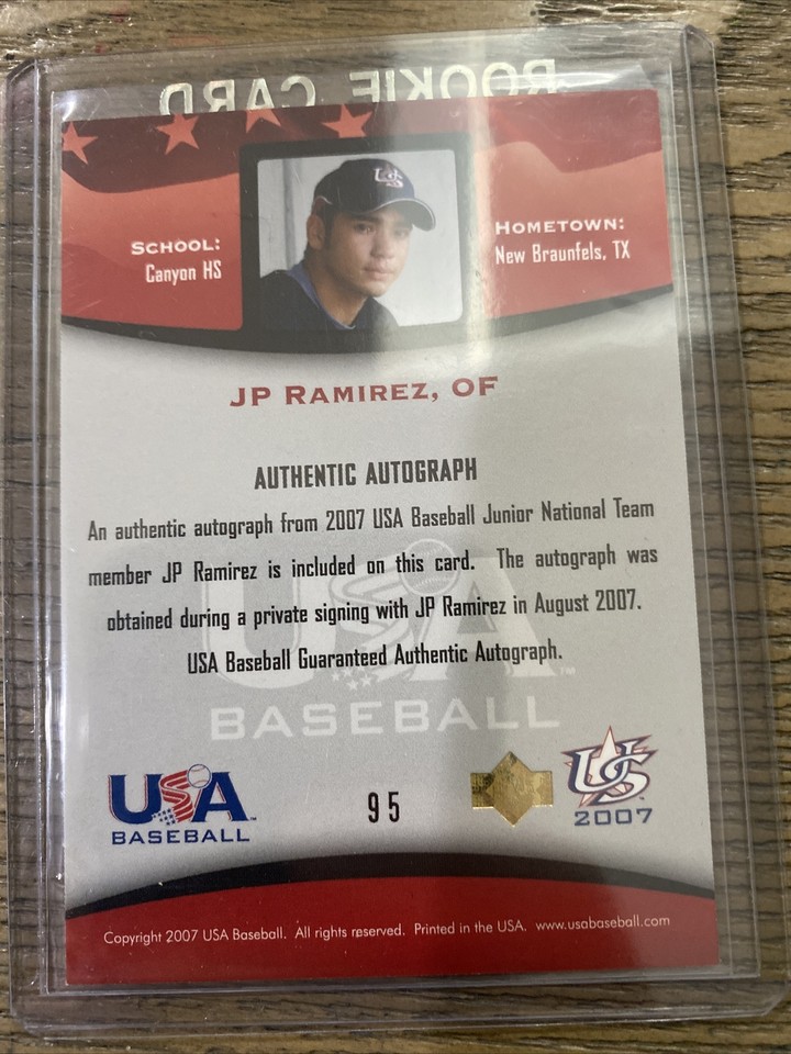 JP RAMIREZ RC AUTO 2007 UPPER DECK UD USA BASEBALL #95 | eBay