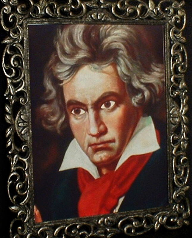 Haunted Spooky Beethoven Photo "Eyes Follow You" | eBay
