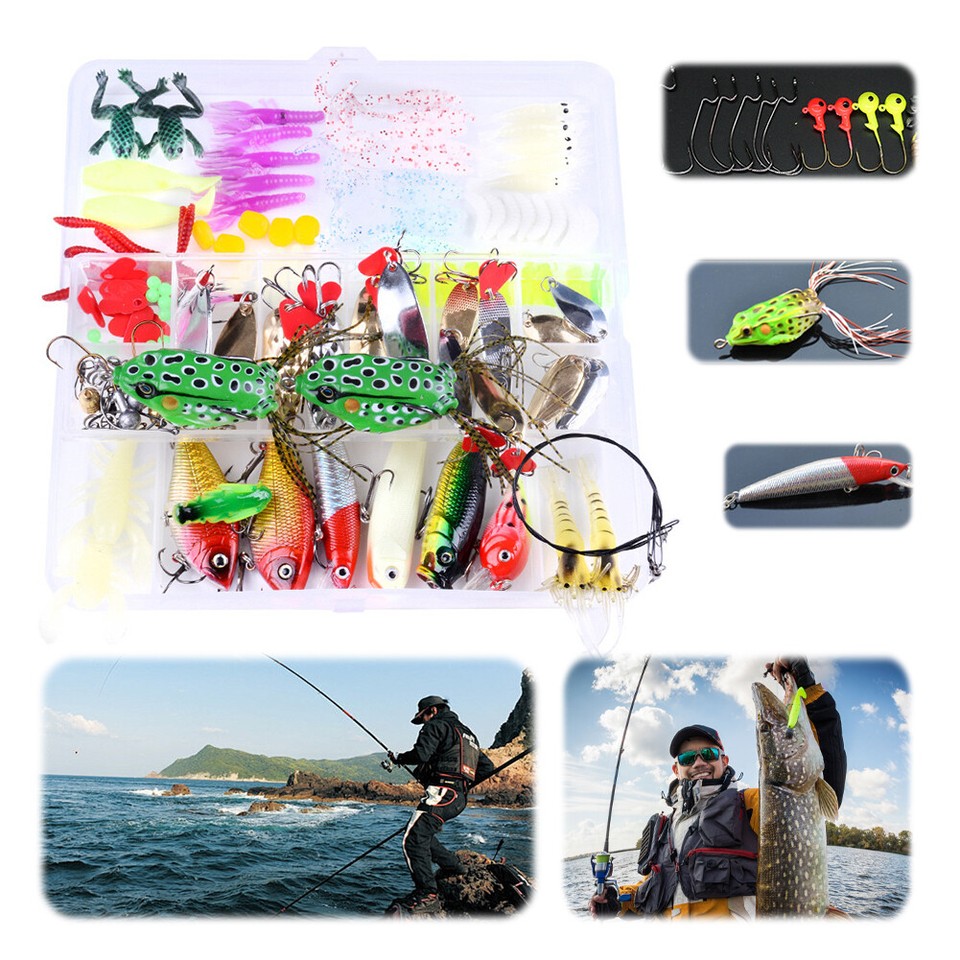 Fishing Lure Kit Lure Bait Set with Box Fishing Lure Set Tackle ...
