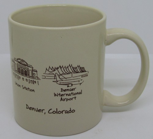 Denver Colorado Landmarks M Ware Souvenir Coffee Mug | eBay