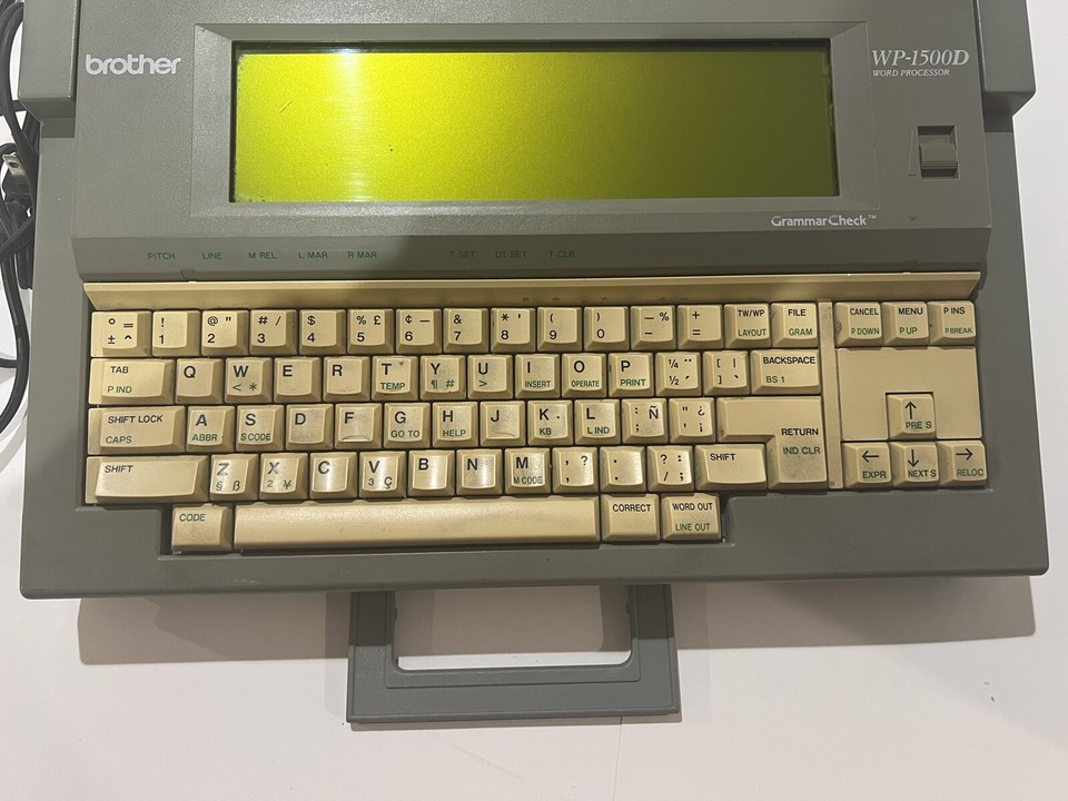 Vintage Brother Electronic Word Processor WP-1500D with Grammar Check ...