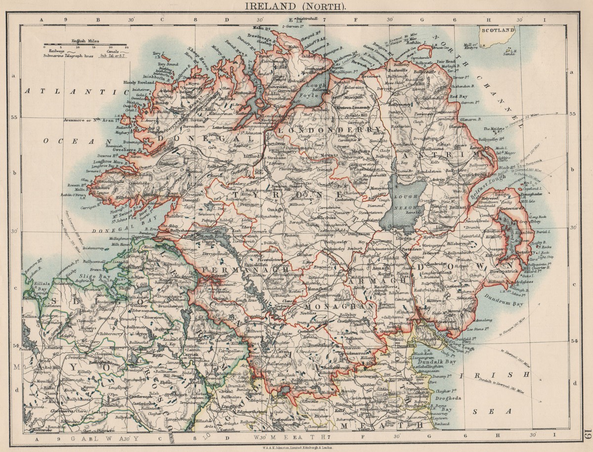 Ulster Map Ireland Ulster