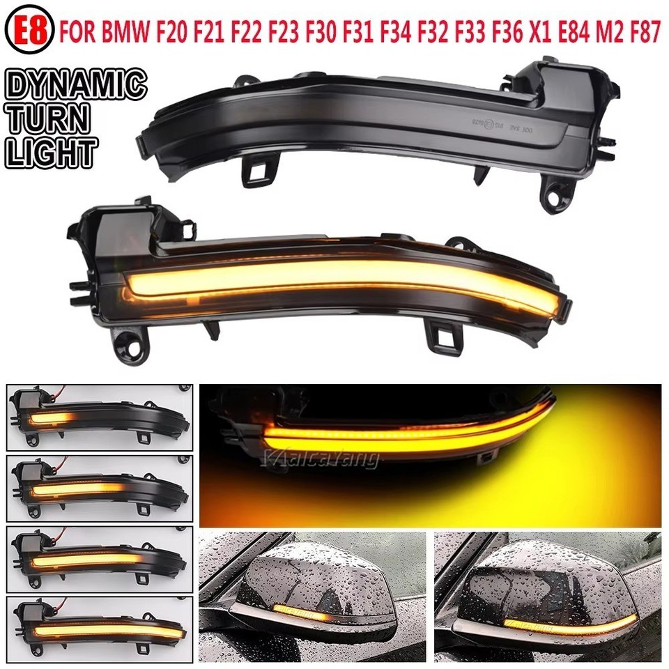 LED Dynamic Mirror Turn Signal For BMW F20 F21 F22 F30 F32 F33 X1 E84 ...