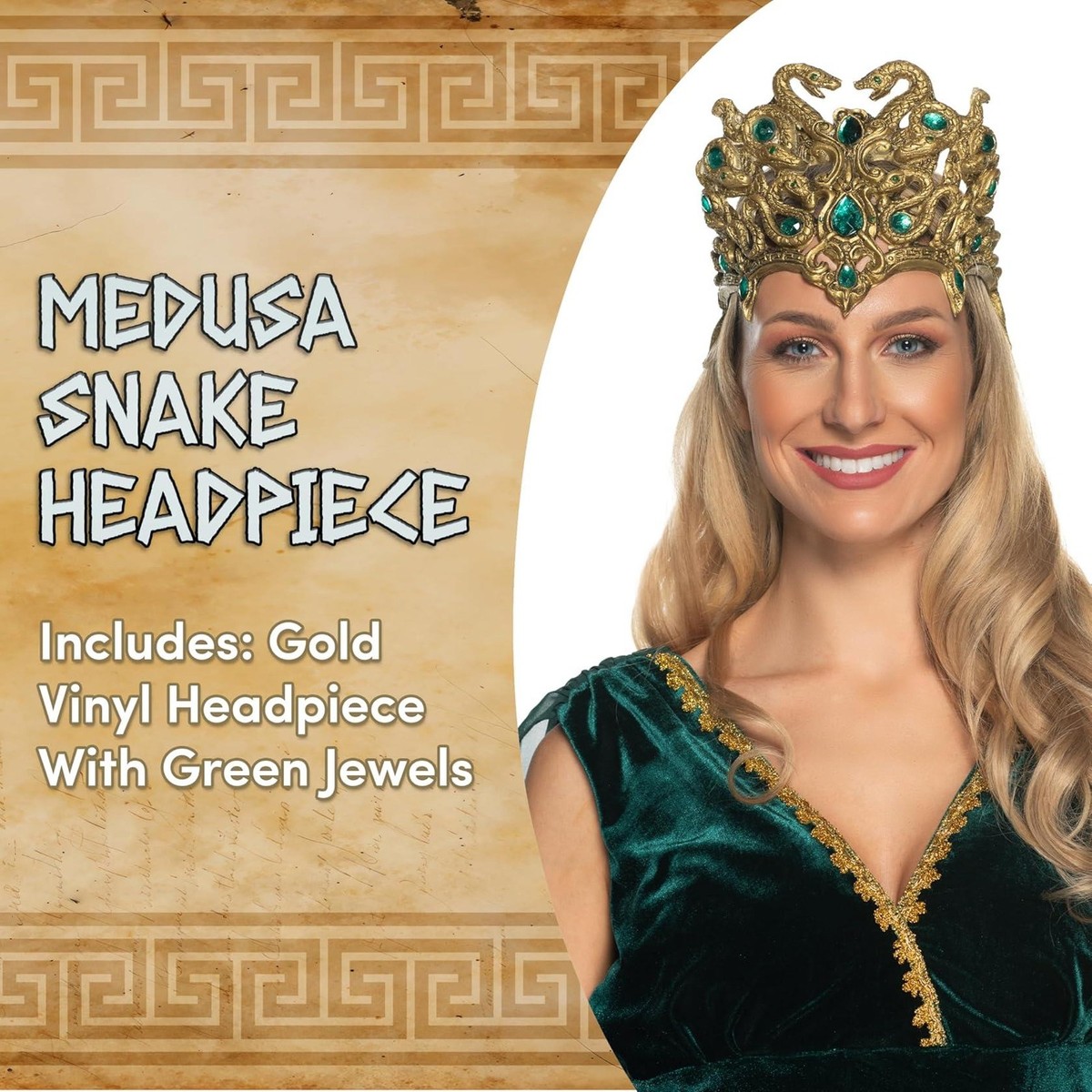 Snake Crown CoTeeZa Black Medusa - Meduza Greek Goddess Snake Headpiece