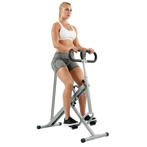 Sunny Health & Fitness Smart Upright Row-N-Ride Exerciser, Squat Assist ...
