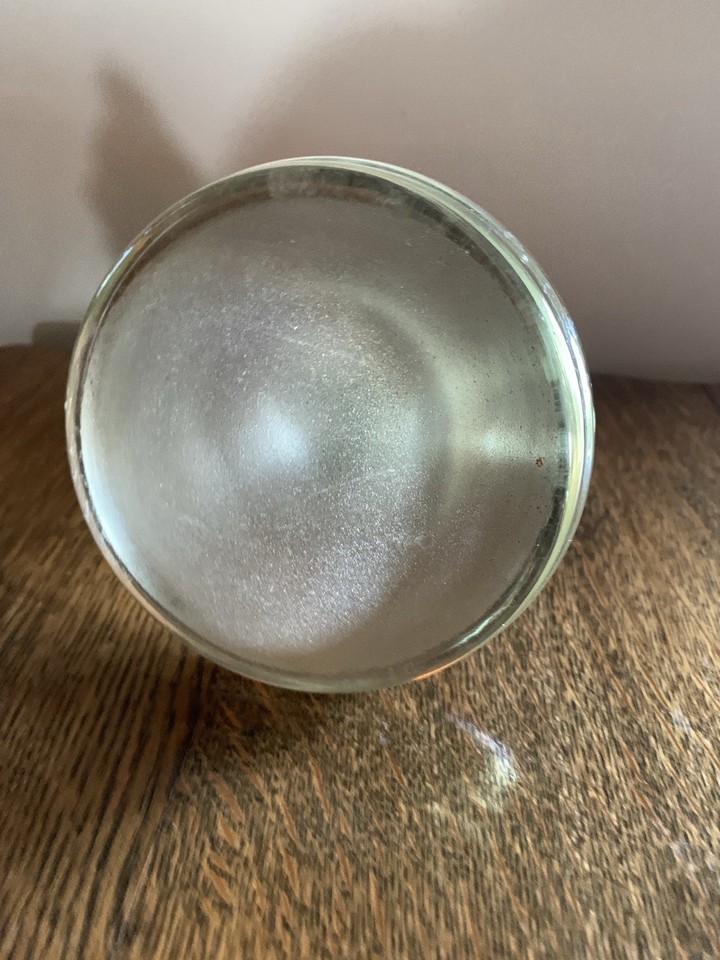 Vintage Solid Glass Artist’s Paint Muller 7” Tall 5” Base Pigment ...