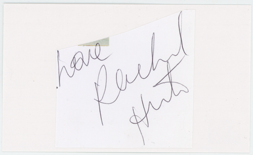 Rachel Hunter New Zealand Model Autographed Signed Index Card AMCo COA ...