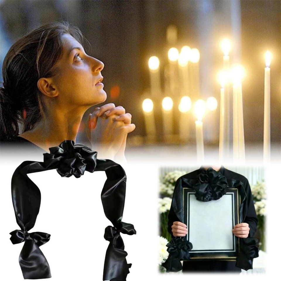 Funeral Photo Frame Decoration with Torn Flowers Photo Frame Decoration ...