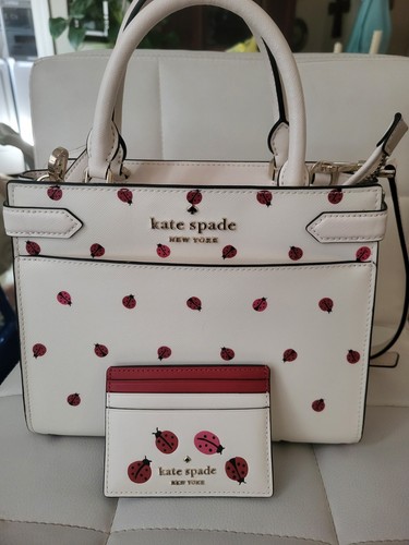Kate Spade Ladybug Handbag With Card Holder | eBay
