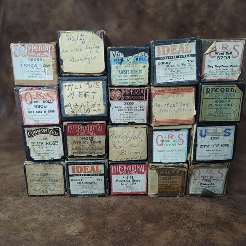 Mixed Lot of 20 Imperial QRS Connorized Ideal US Vintage Player Piano ...
