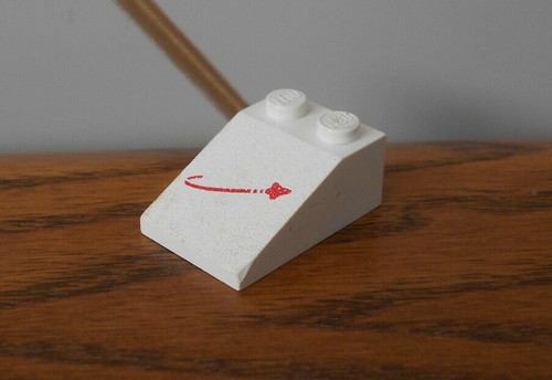 CLASSIC SPACE PATTERN 3x2 2x3 slope printed brick LEGO Vintage white ...