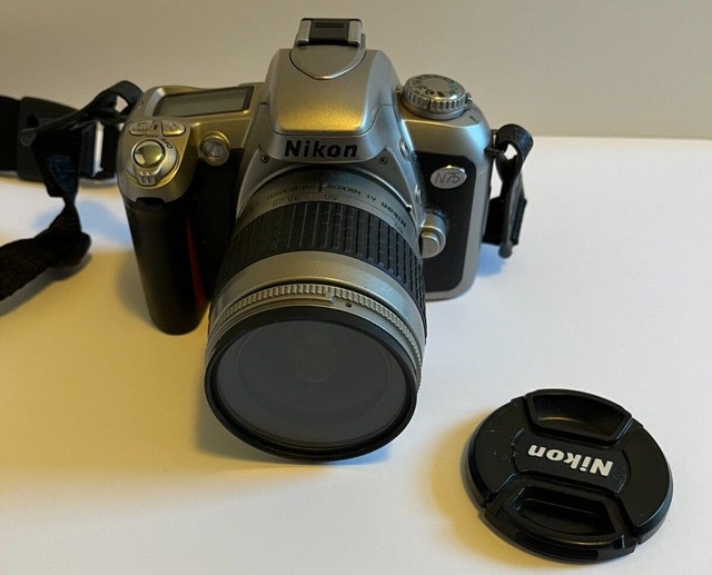 Nikon N75 35mm SLR Film Camera with 28-80 mm lens Kit for sale online ...