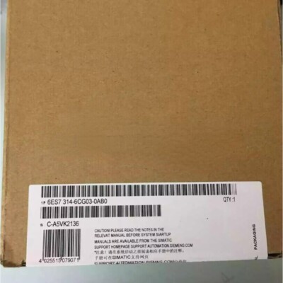 NewSiemens 6ES7314-6CG03-0AB0 6ES7 314-6CG03-0AB0 SIMATIC S7-300 CPU ...
