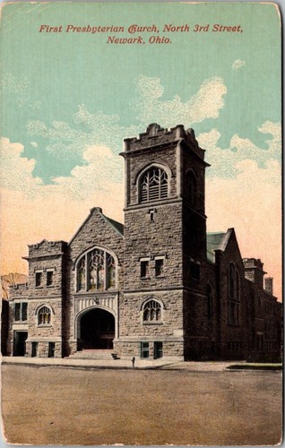 Vintage Postcard First Presbyterian Church, North 3rd Street, Newark ...