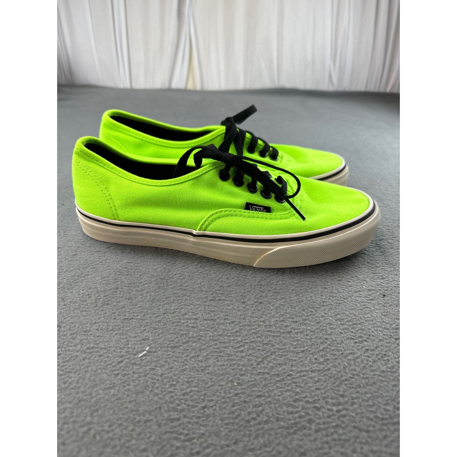 VANS Authentic ERA Neon Lime Green Skate Shoes Sneake… - Gem
