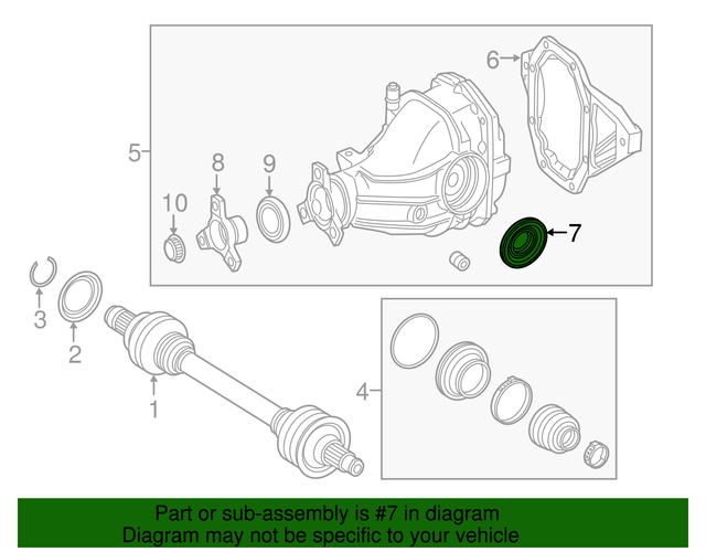 Genuine Mercedes-Benz Radial Shaft Sealing Ring 2059970246 OEM for sale ...