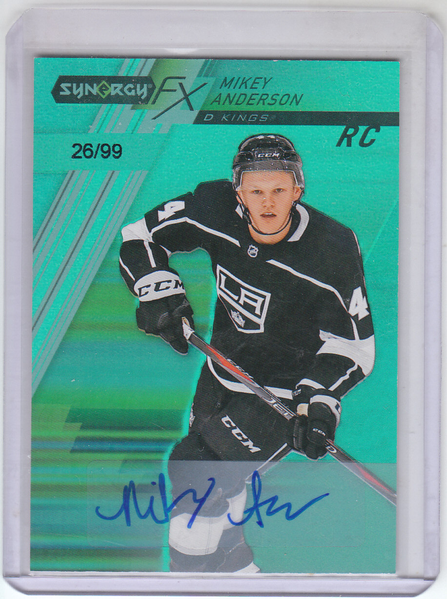 Mikey Anderson 20/21 Synergy 26/99 "Emerald" ROOKIE/AUTO ....Kings | eBay