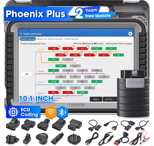 TOPDON Phoenix Plus Pro-Grade Diagnostic Tool OBD2 Scanner Online Programming | eBay