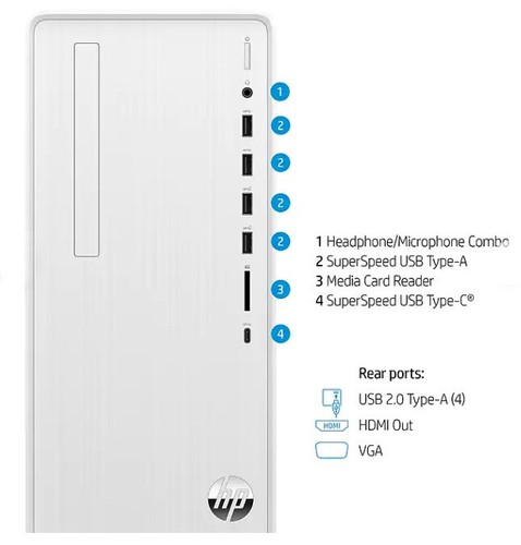 HP Pavilion TP01-3016 (256GB SSD Intel Core i5-12400 2.5GHz 12GB RAM ...