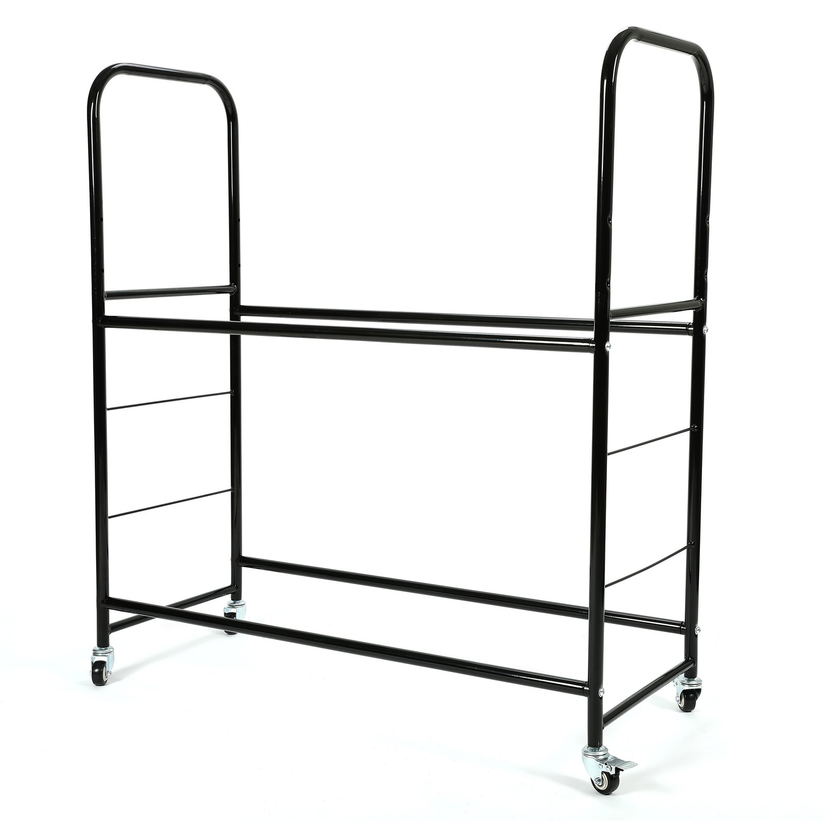 Adjustable Rolling 8 Tire Rack Garage Storage W/ Wheel For Home ...