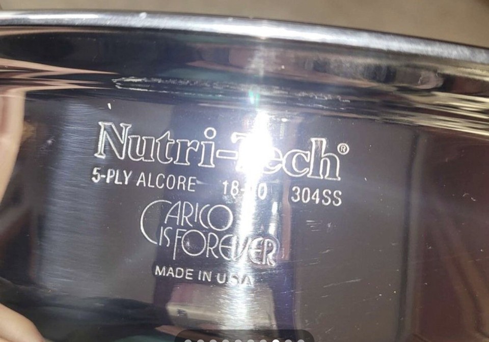 Carico Waterless Stainless Pots Pan Skillet Cookware New | eBay